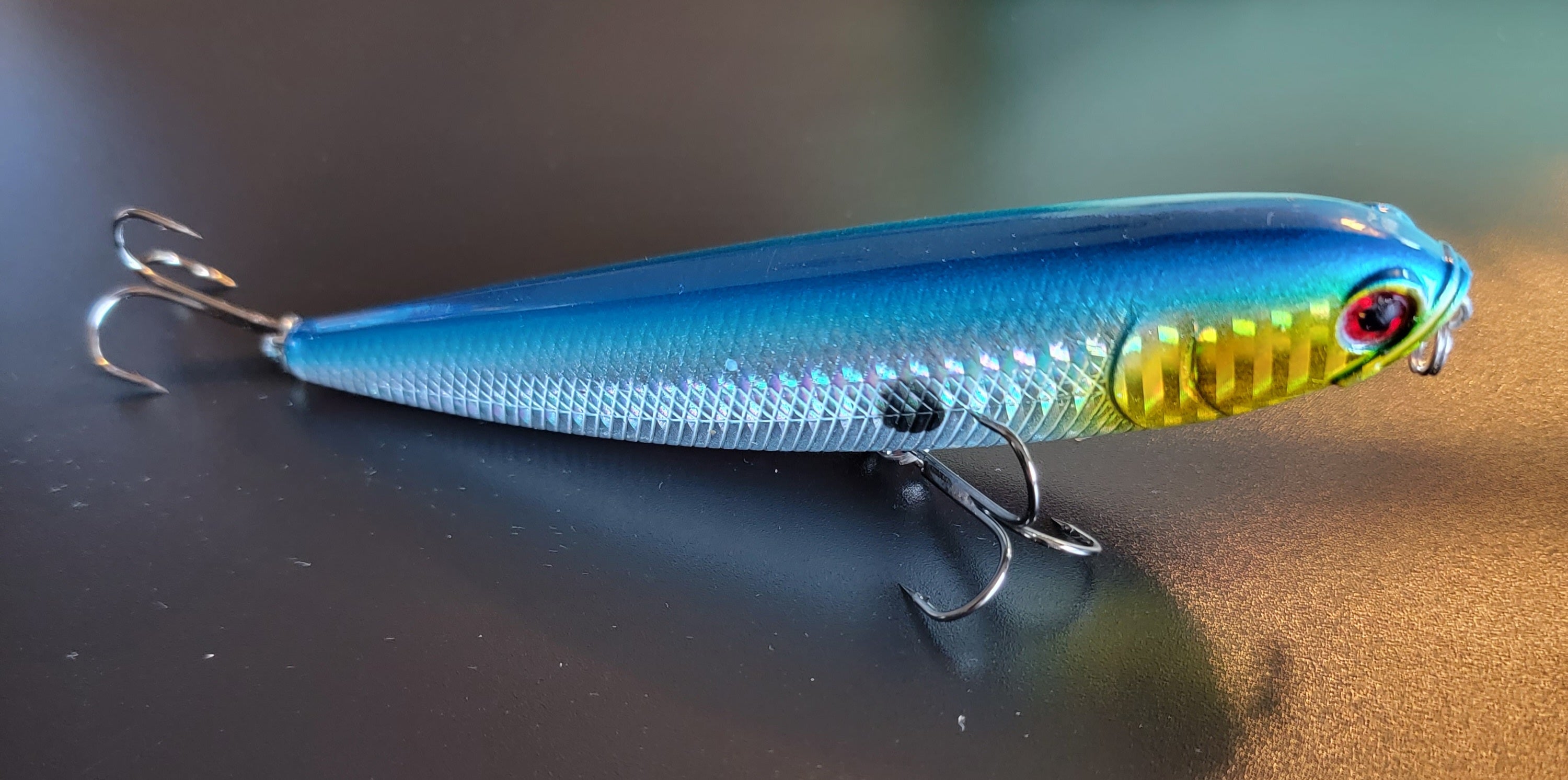 Giro Slider Holographic Blue Back Shad – Giro Custom Lures