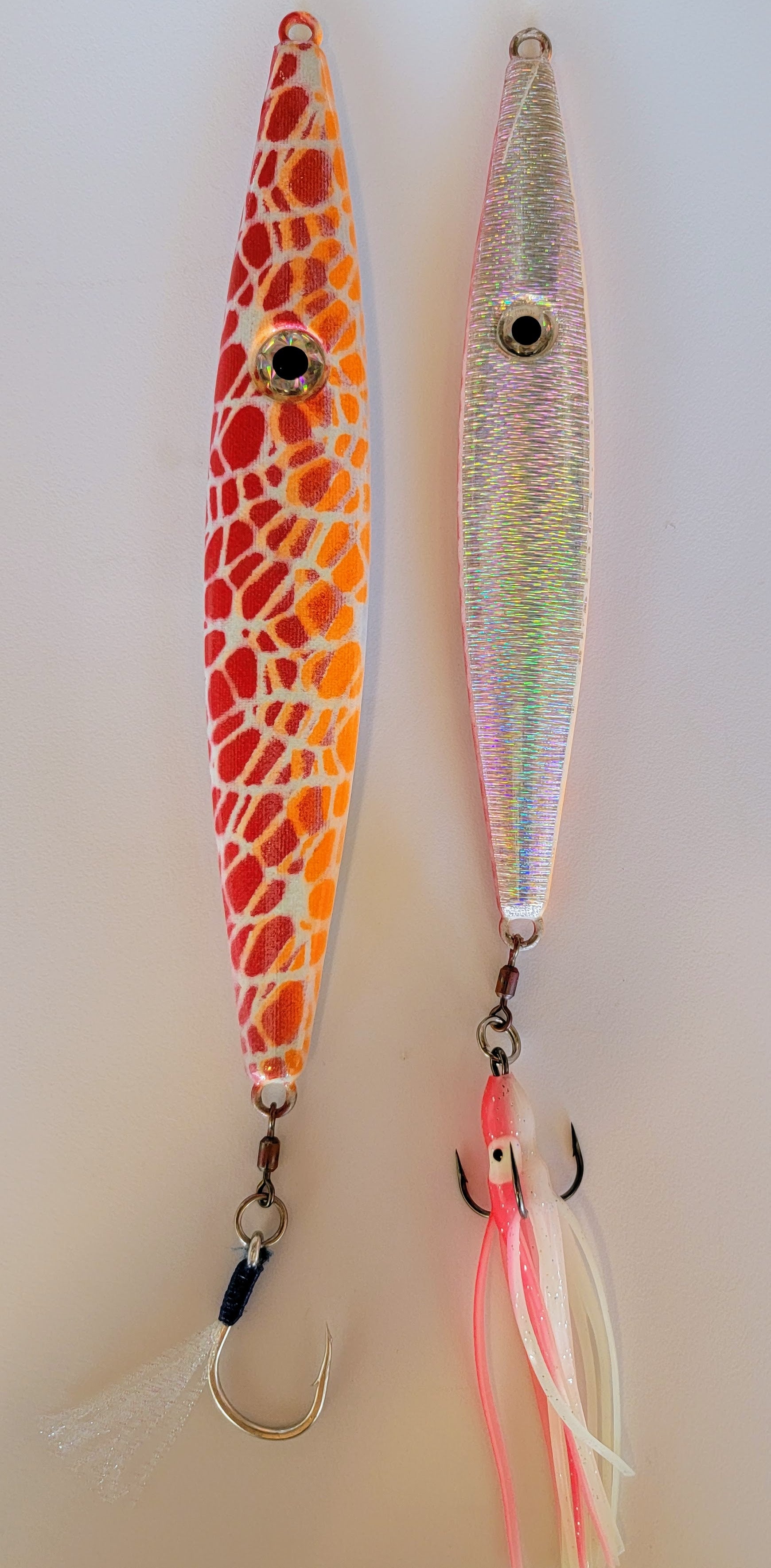 Foil & Glow Big Eye Slab Star Fire – Giro Custom Lures