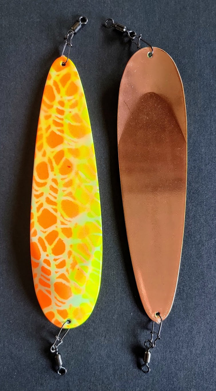 "New" Super Glow Warren's "Copper" Giraffe Mule Kicker – Giro Custom Lures