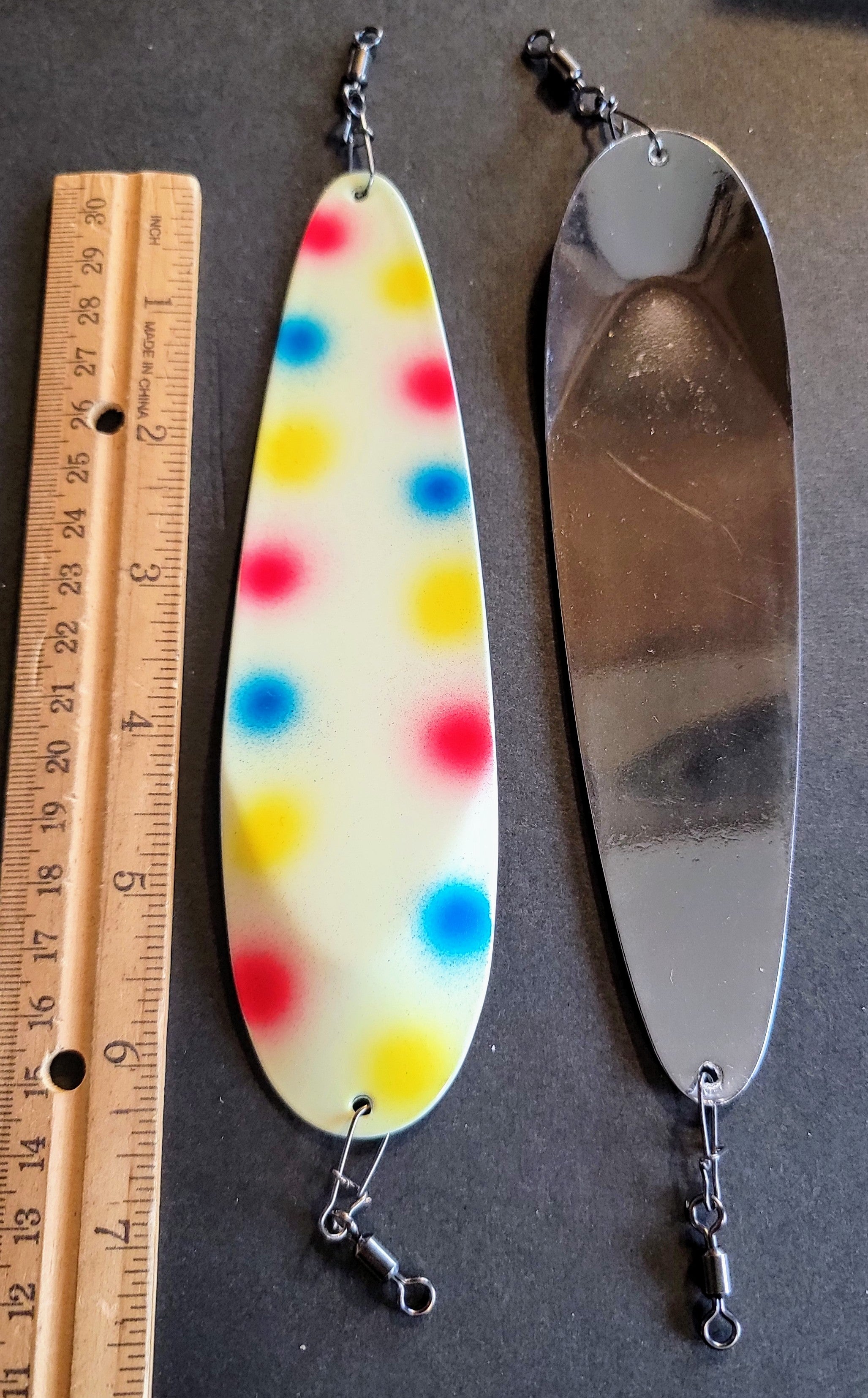 Warren's Super Glow "Chrome" Wonder Bread Mule Kicker – Giro Custom Lures