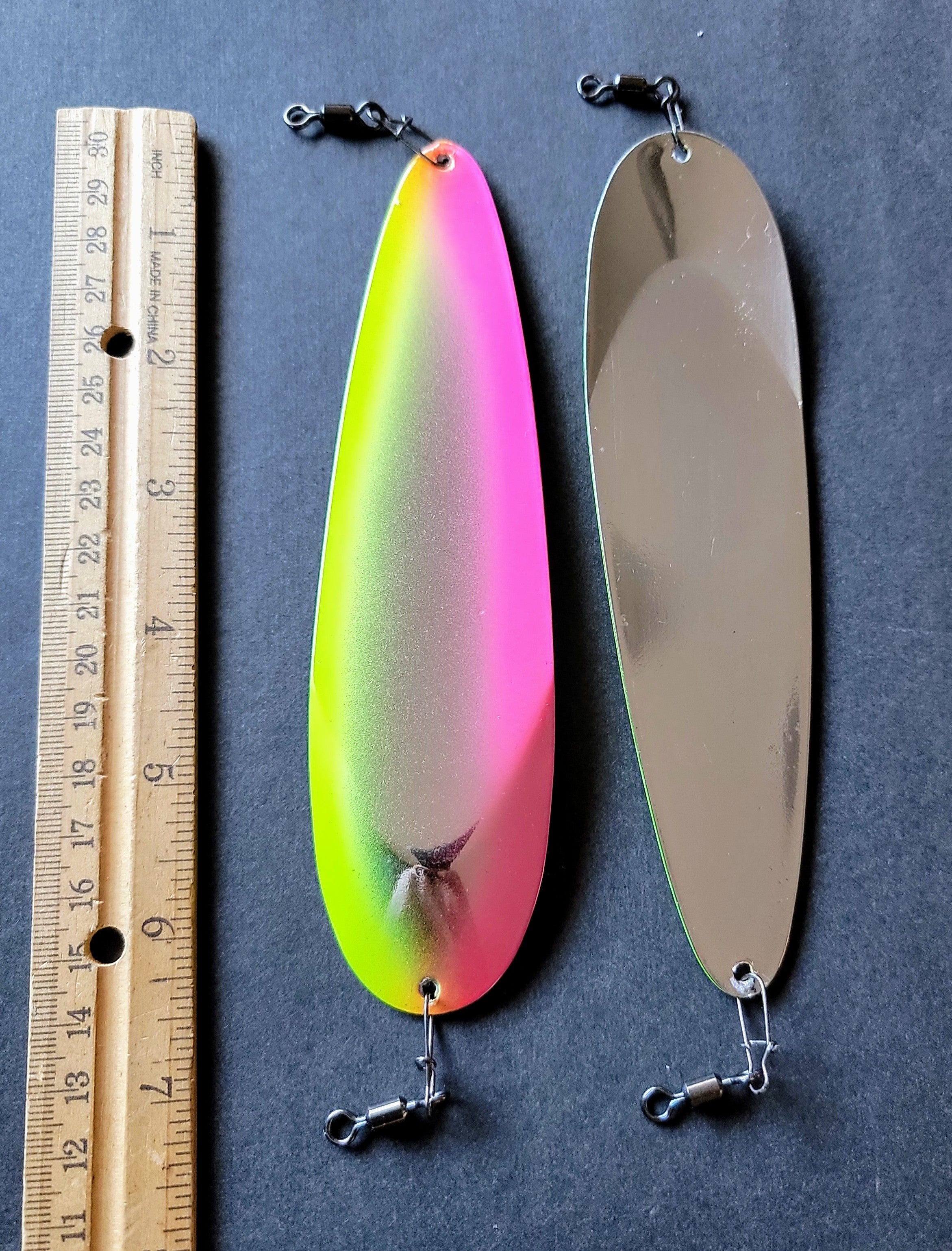 "New" Warren's "Chrome" Pink Lemonade Mule Kicker – Giro Custom Lures