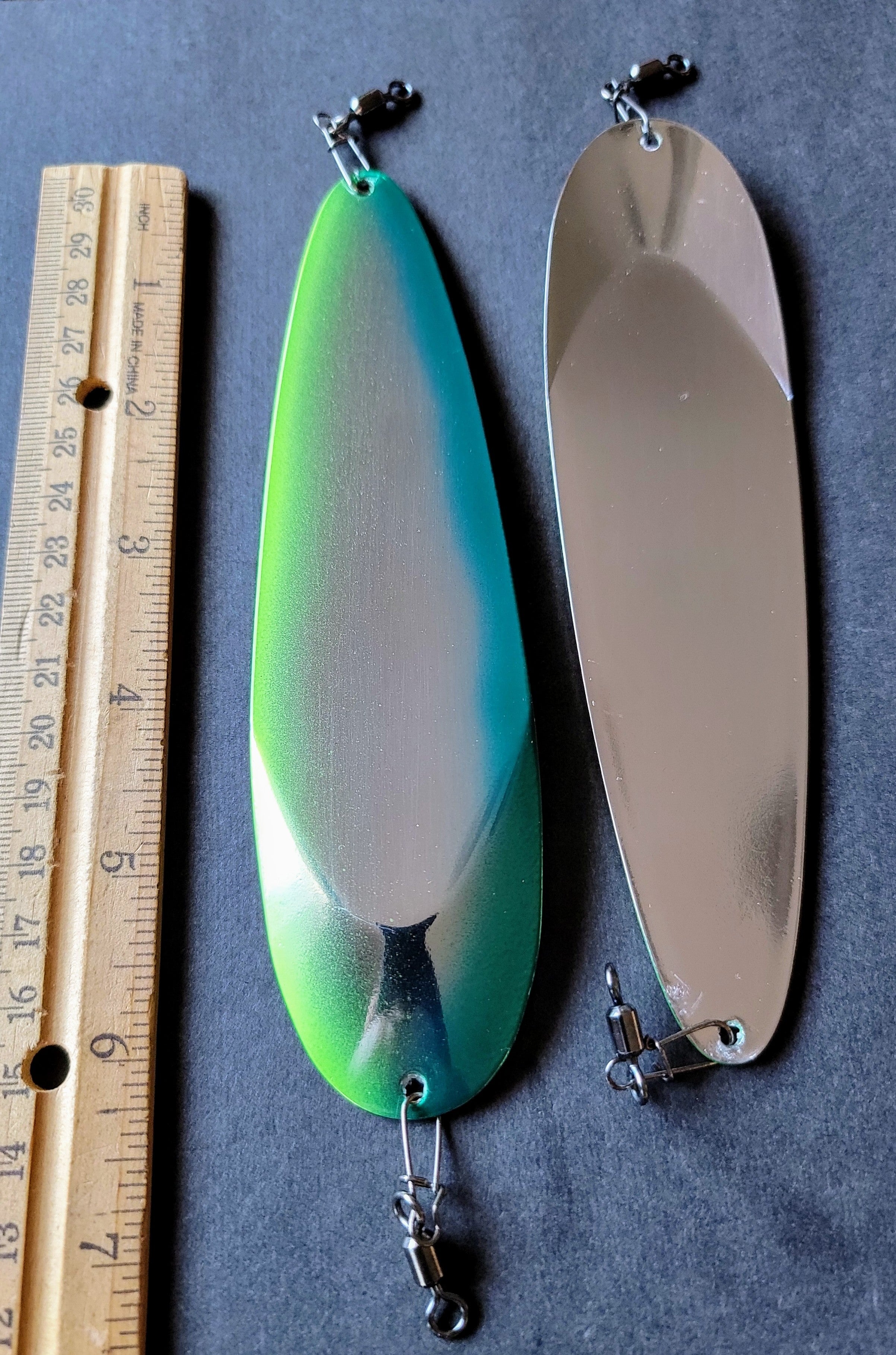 "New" Warren's "Chrome" Turquoise Shadow Mule Kicker – Giro Custom Lures