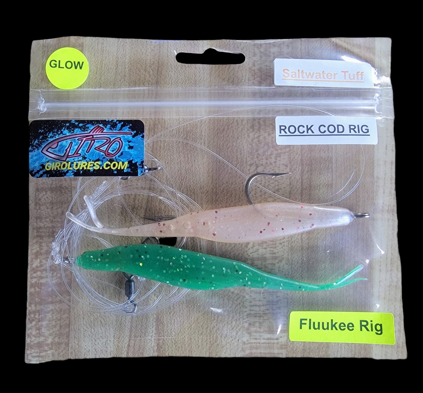 Fluukee Mega Glow Rock Cod Rig Squidly & Money Mint – Giro Custom Lures