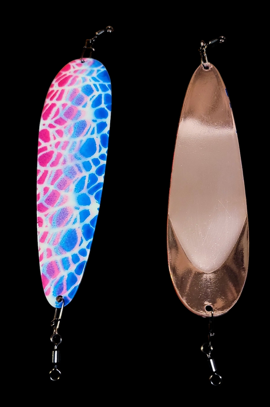 Warren's Super Glow Copper Caribbean Mule Kicker – Giro Custom Lures